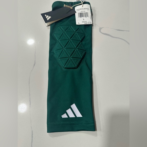 adidas | Accessories | Adidas Padded Elbow Sleeve Green Large Retails ...